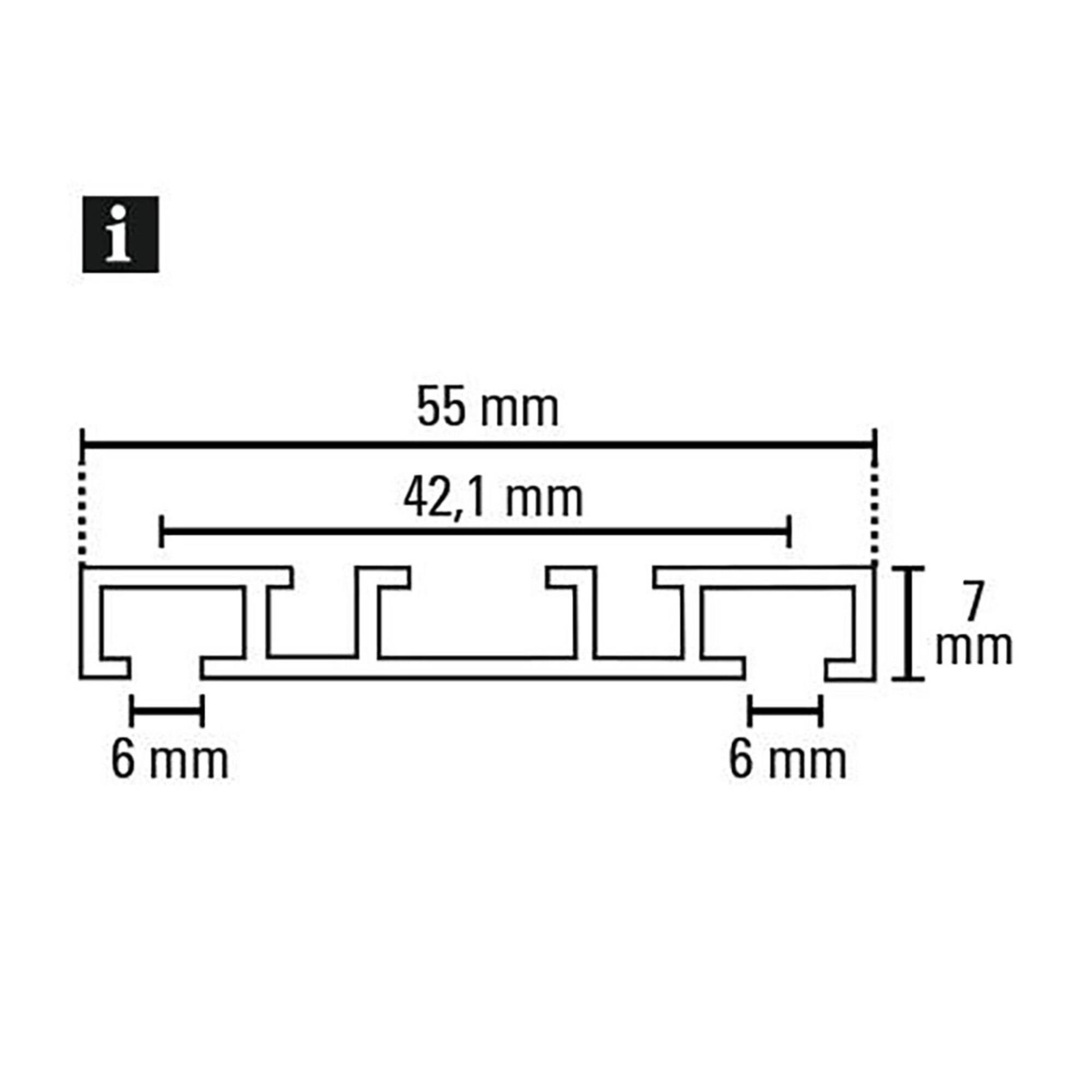 Tija pentru perdea, Sina de tavan dubla, Aluminiu, 600 cm, Alb - eMAG.ro