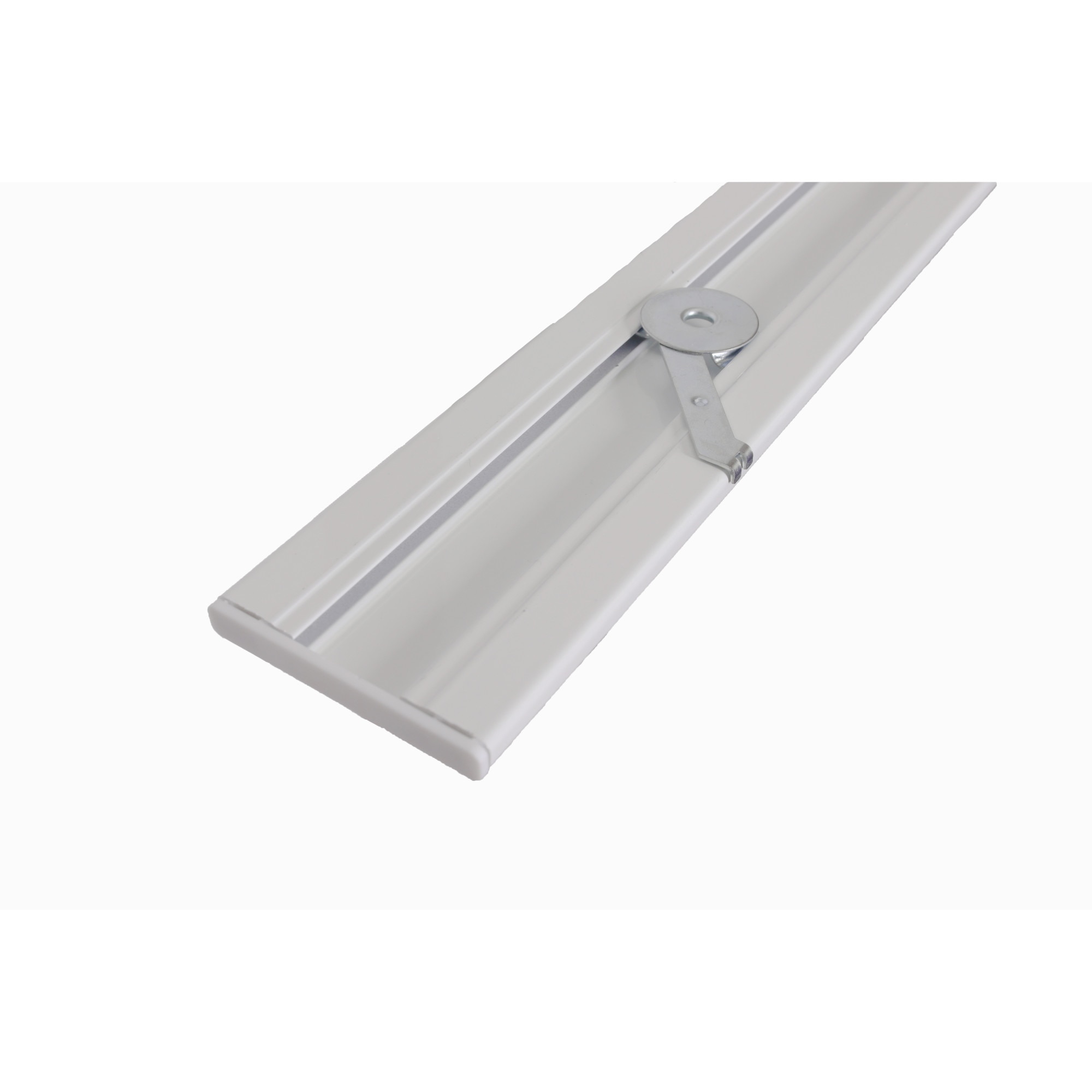 Tija pentru perdea, Sina de tavan dubla, Aluminiu, 600 cm, Alb - eMAG.ro