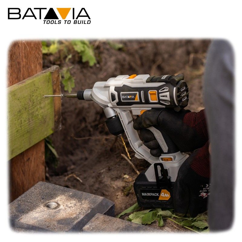 Винтоверт BATAVIA, Twin Drill Maxxpack, 18 V, Многоцветен - eMAG.bg