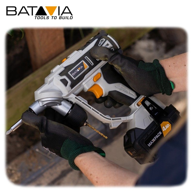 Винтоверт BATAVIA, Twin Drill Maxxpack, 18 V, Многоцветен - eMAG.bg