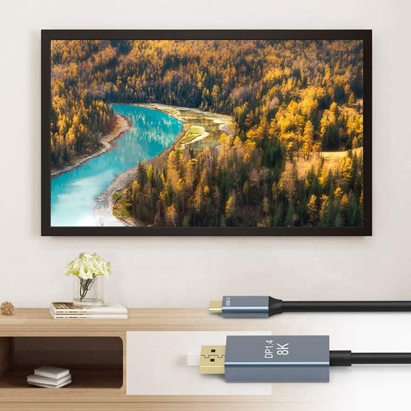 USB Type-C – DisplayPort 1.4 adapterkábel, Basekit USH266, Felbontás 8K ...