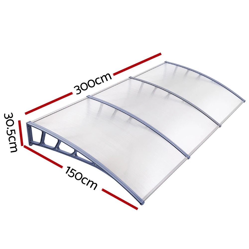 Copertina, marchiza modulara, Policarbonat celular, Clar/Transparent ...