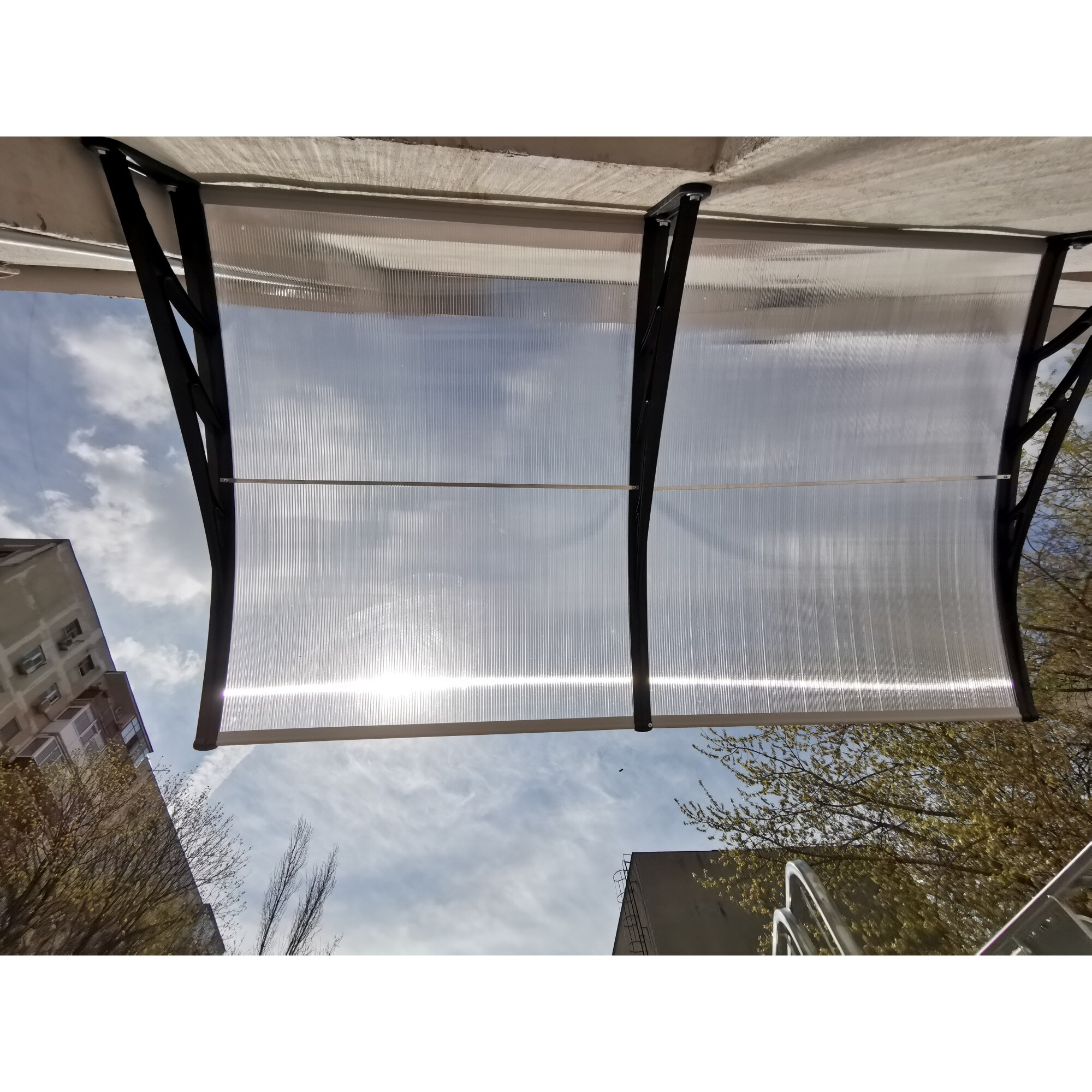 Copertina, marchiza modulara, Policarbonat celular, Clar/Transparent ...