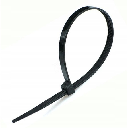 Set 100 coliere din plastic pentru cabluri, 200 x 4.8 mm, Negru - eMAG.ro