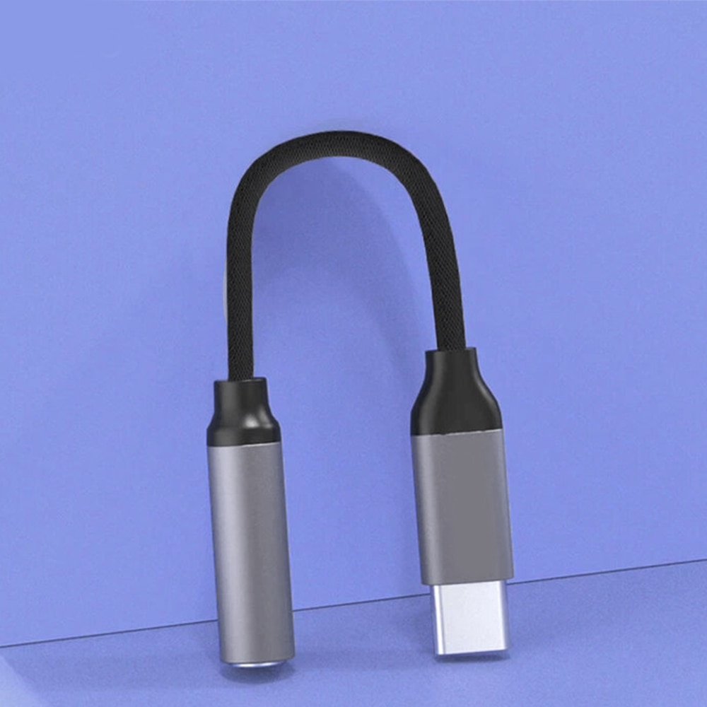 Adaptor Cablu Audio USB Type-C la mufa Jack 3.5 mm mama, Mic si ...