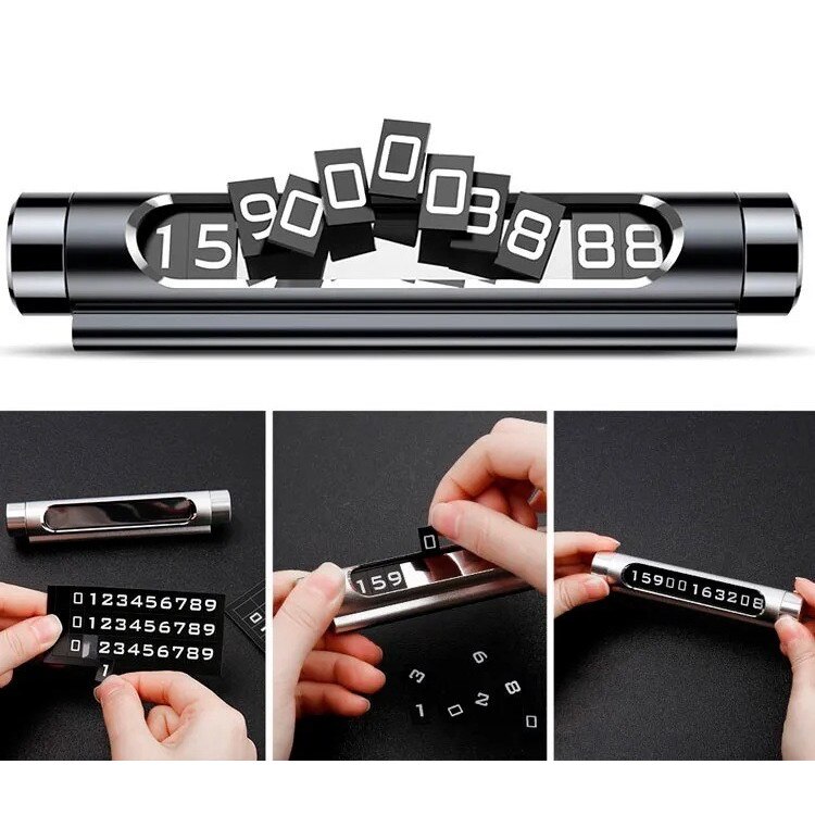 Suport numar de telefon parbriz Baseus ACNUM-C01, inchidere si ...