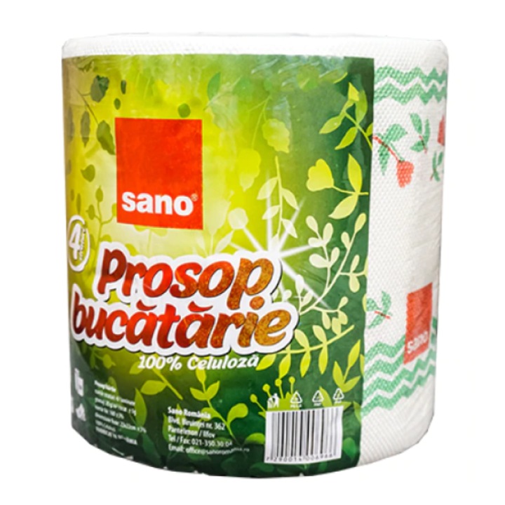Rola prosop hartie 4 straturi Sano 550 g - eMAG.ro