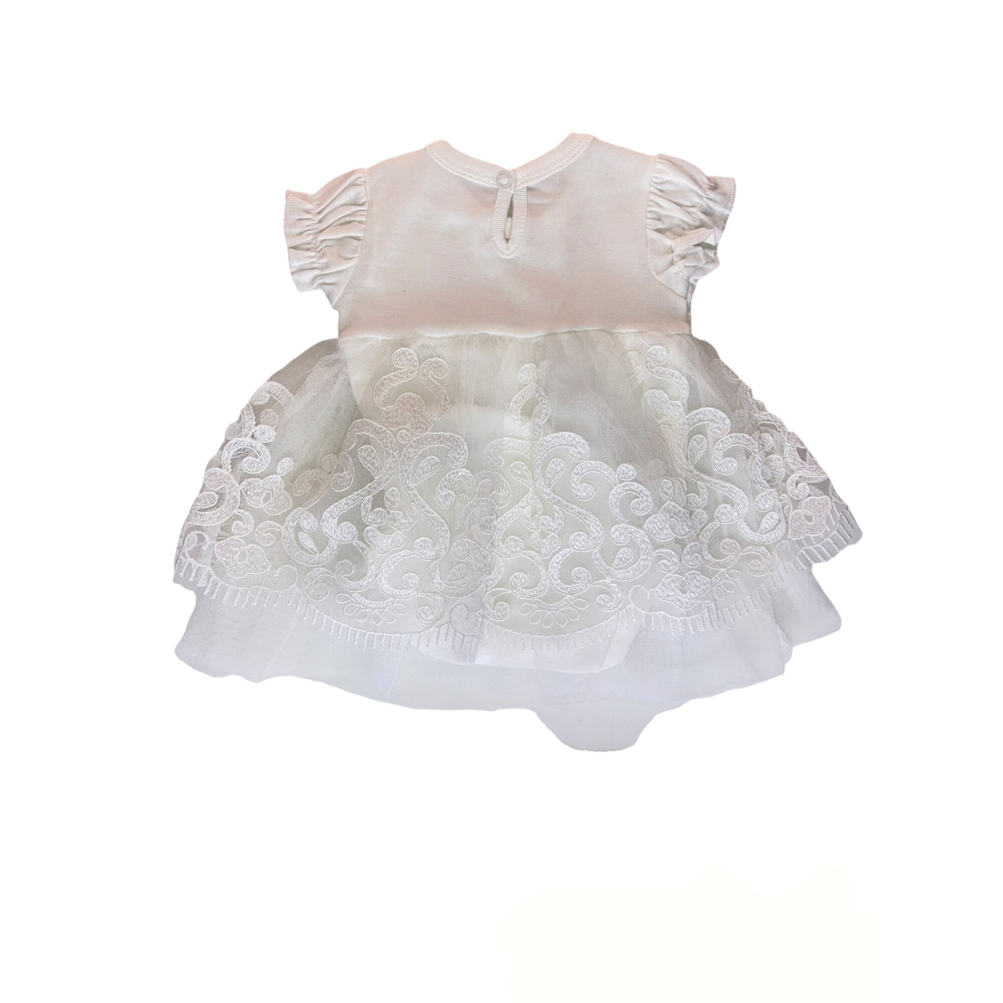 Body alb cu dantela, Emanuel, marime 62 - eMAG.ro