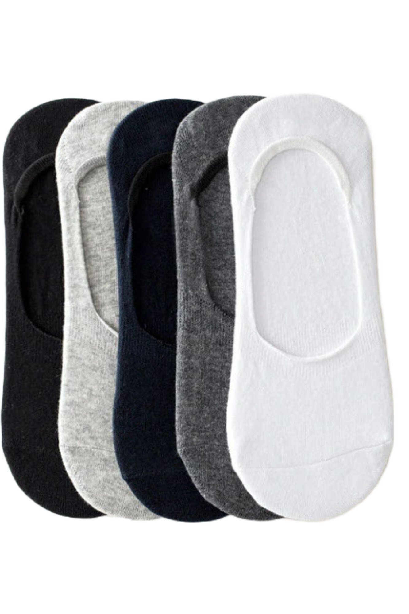 Set 10 perechi sosete invizibile/talpici cu silicon - eMAG.ro