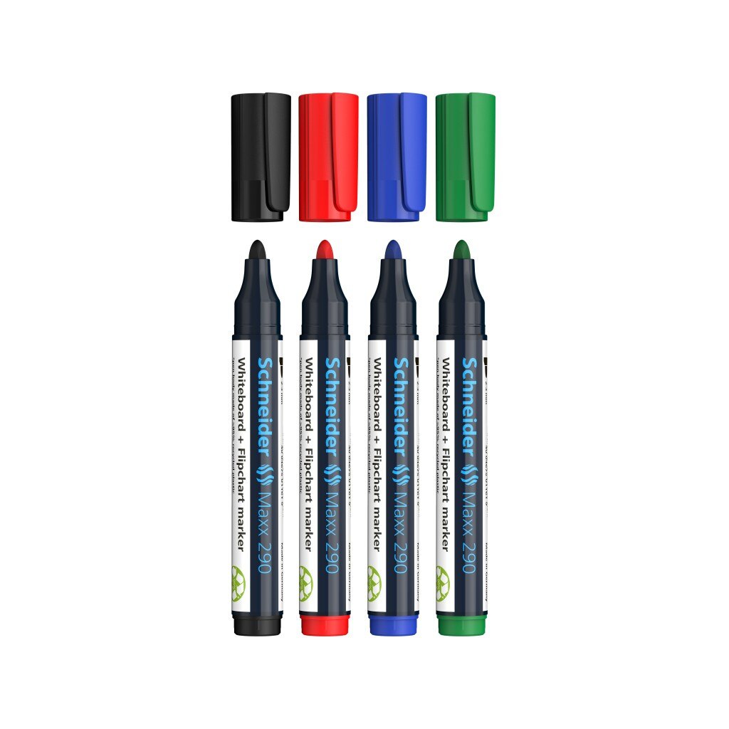 Set 4 whiteboard/flipchart marker 4 culori - eMAG.ro