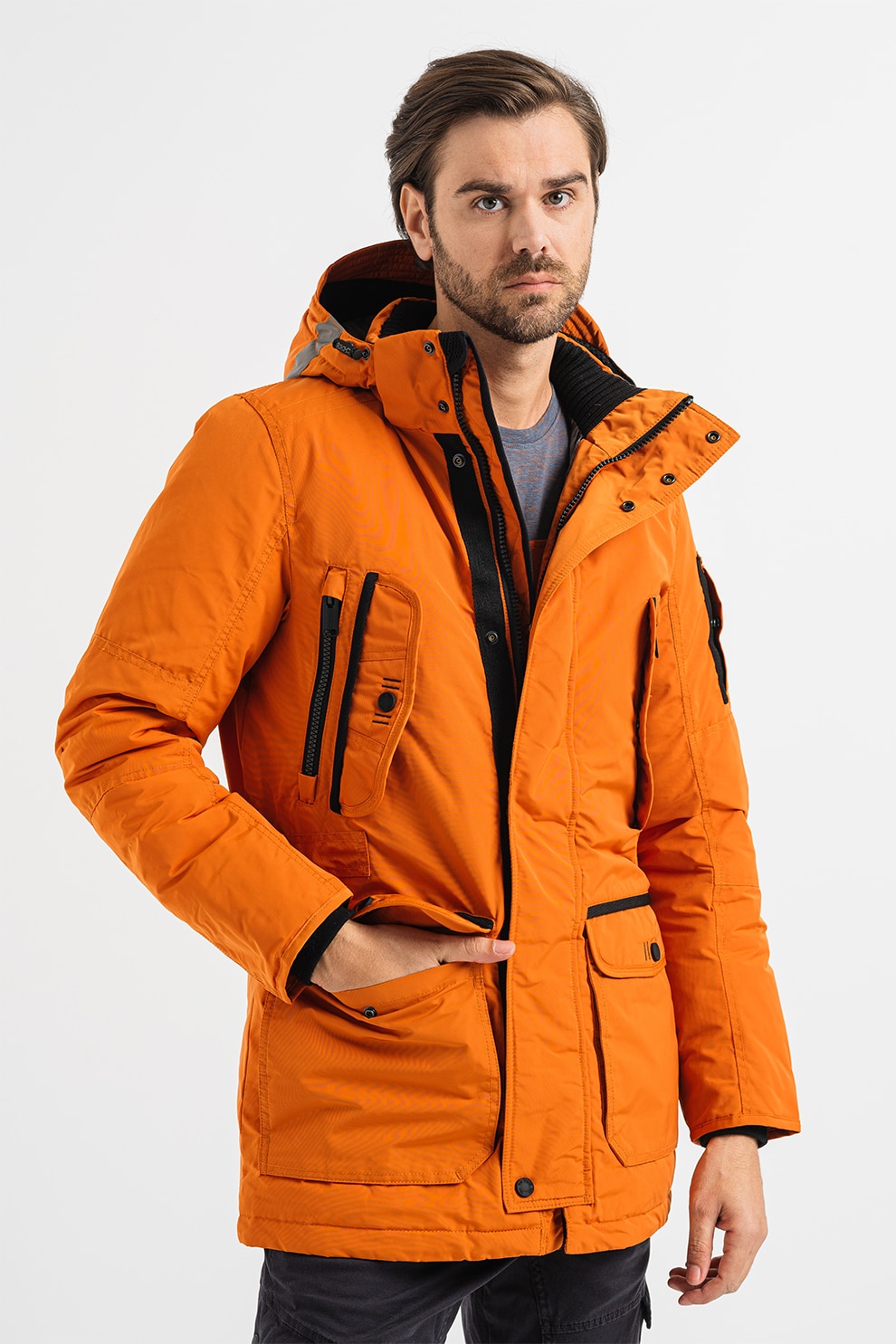 Tom Tailor, Geaca parka cu vatelina si gluga - eMAG.ro
