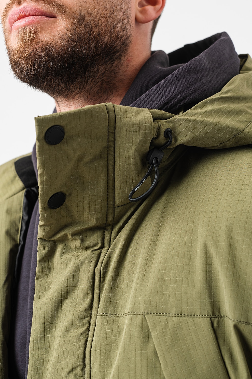 Tom Tailor, Geaca parka cu buzunare multiple Arctic, Verde militar, XL ...