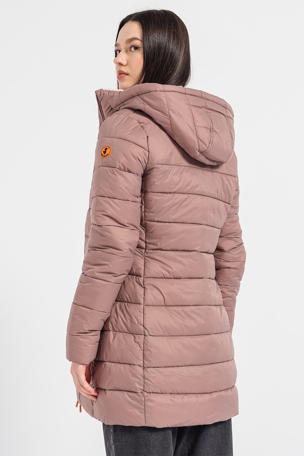 Save The Duck, Geaca matlasata cu segmente din blana shearling ...