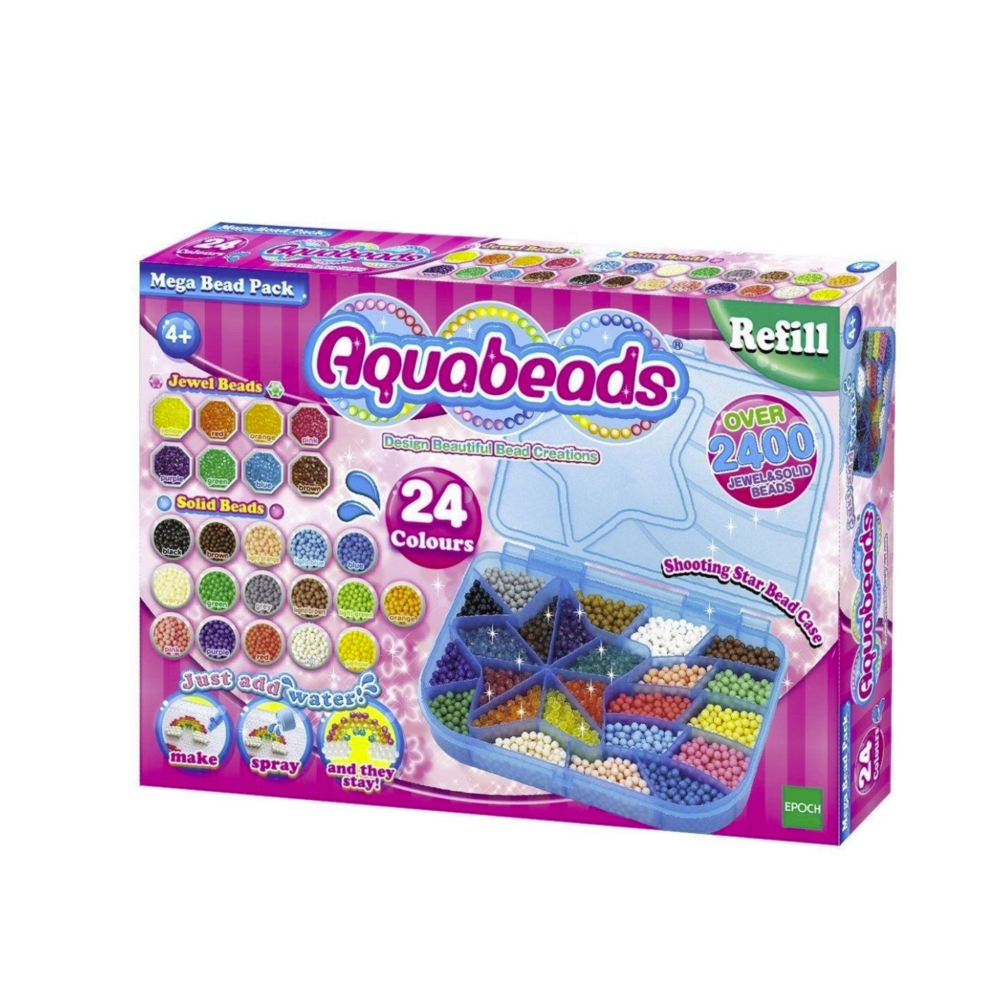 Комплект мъниста, Hama Aquabeads Mega Beadz 2, 2400 части - eMAG.bg