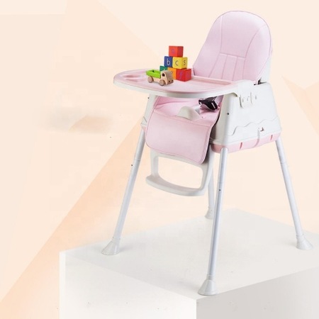 Scaun de masa, Empria, 6 in 1 pentru bebelusi si copii, Roz - eMAG.ro