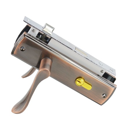 Broasca completa 72 cu butuc, 3 chei normale, model M, Cupru - eMAG.ro