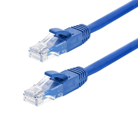 Cablu Gigabit UTP Cat.6, 26 AWG, contacte aurite, LSZH, albastru, 3 ...