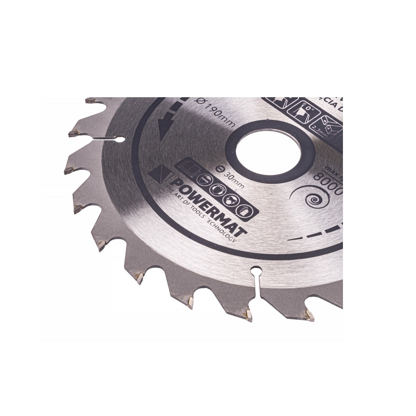 Disc circular TDD 190 x 30 mm, 24 dinti, Powermat PM0885 - eMAG.ro