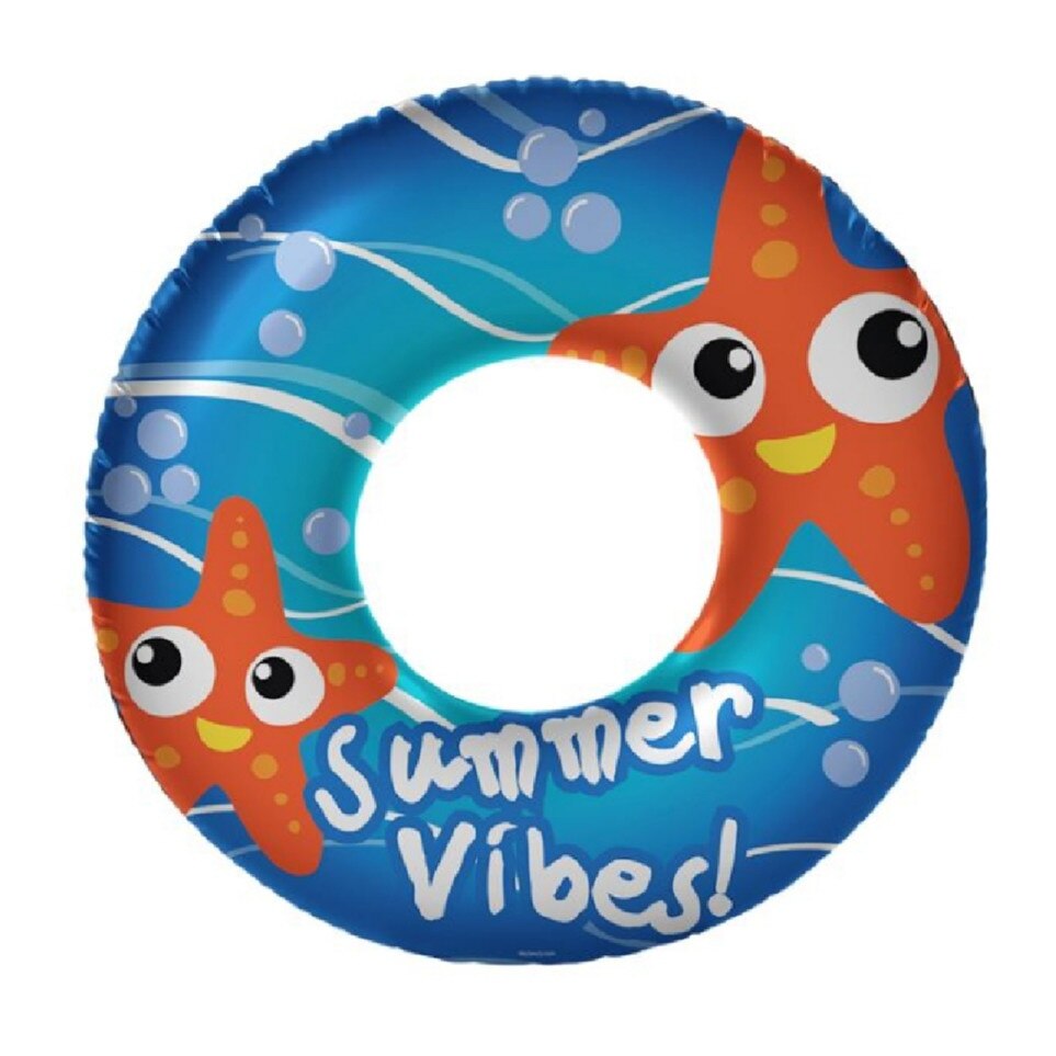 Colac pentru inot cu stea de mare pentru copii, 51 cm, multicolor - eMAG.ro