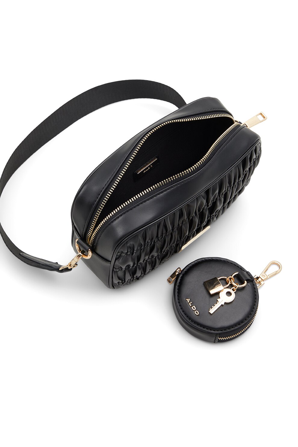 Aldo, Geanta crossbody de piele ecologica cu etui detasabil Gladorien ...