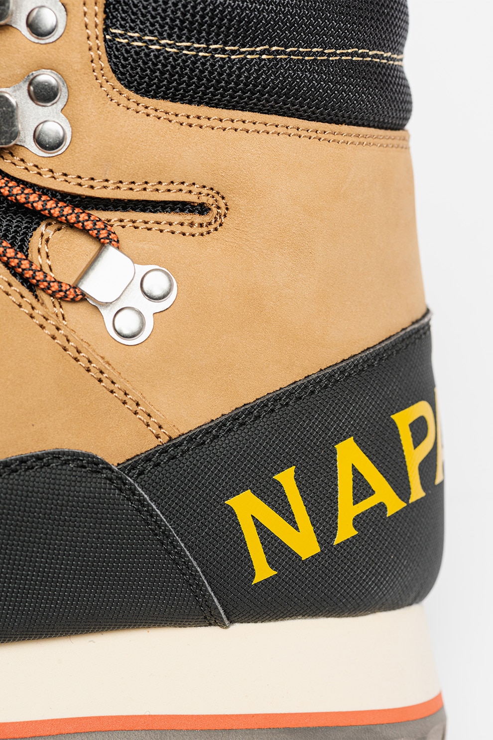 Napapijri, Ghete cu logo contrastant pe spate Rock, Negru, Camel, 43 ...