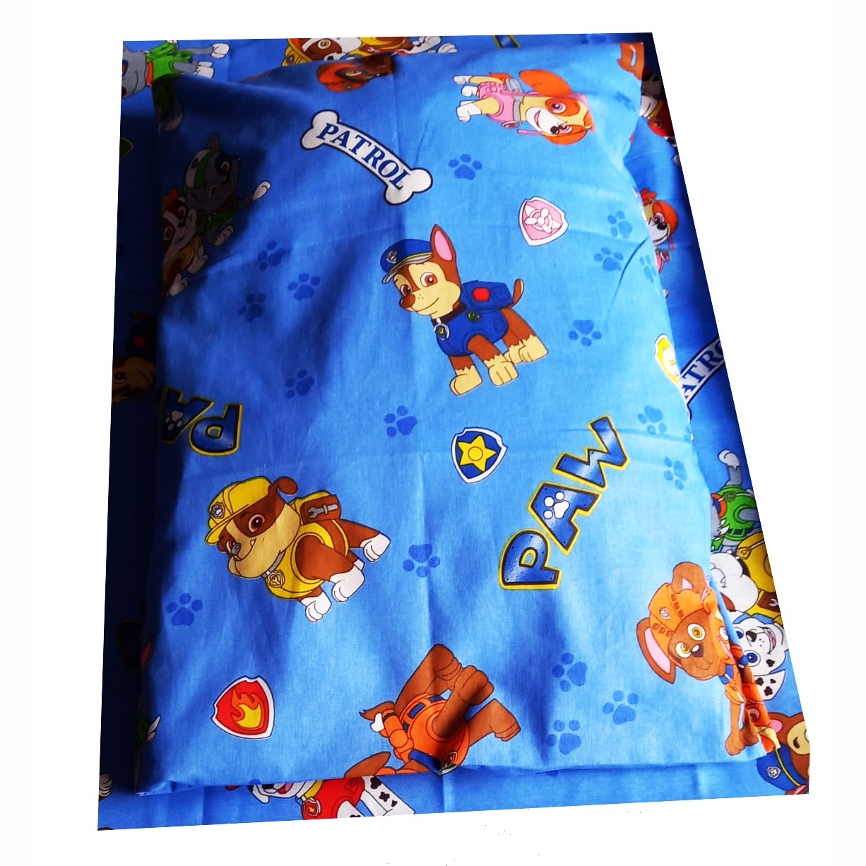 Lenjerie pat, 3 piese MCF, patrula catelusilor, multicolor 90x200 cm ...