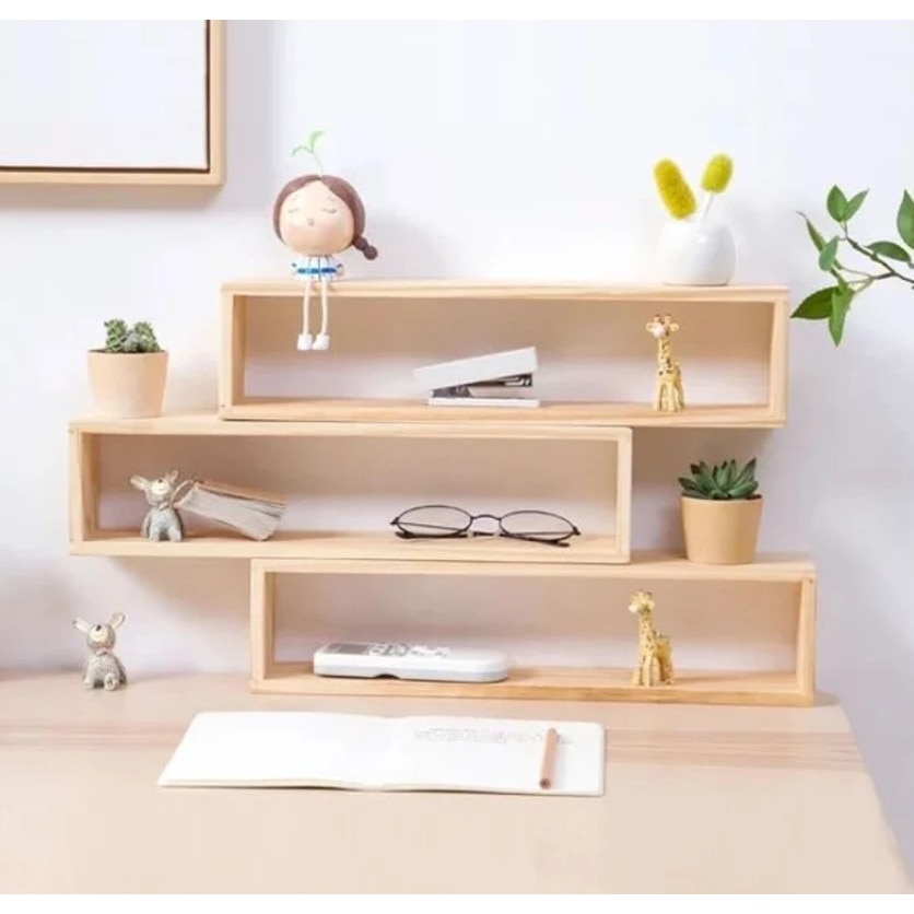 Raft de perete modular, Edmonton, 50x14x9.4 cm, natur - eMAG.ro