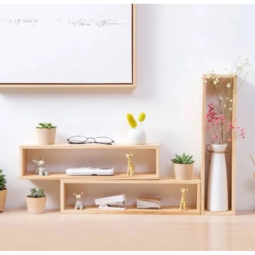 Raft de perete modular, Edmonton, 50x14x9.4 cm, natur - eMAG.ro