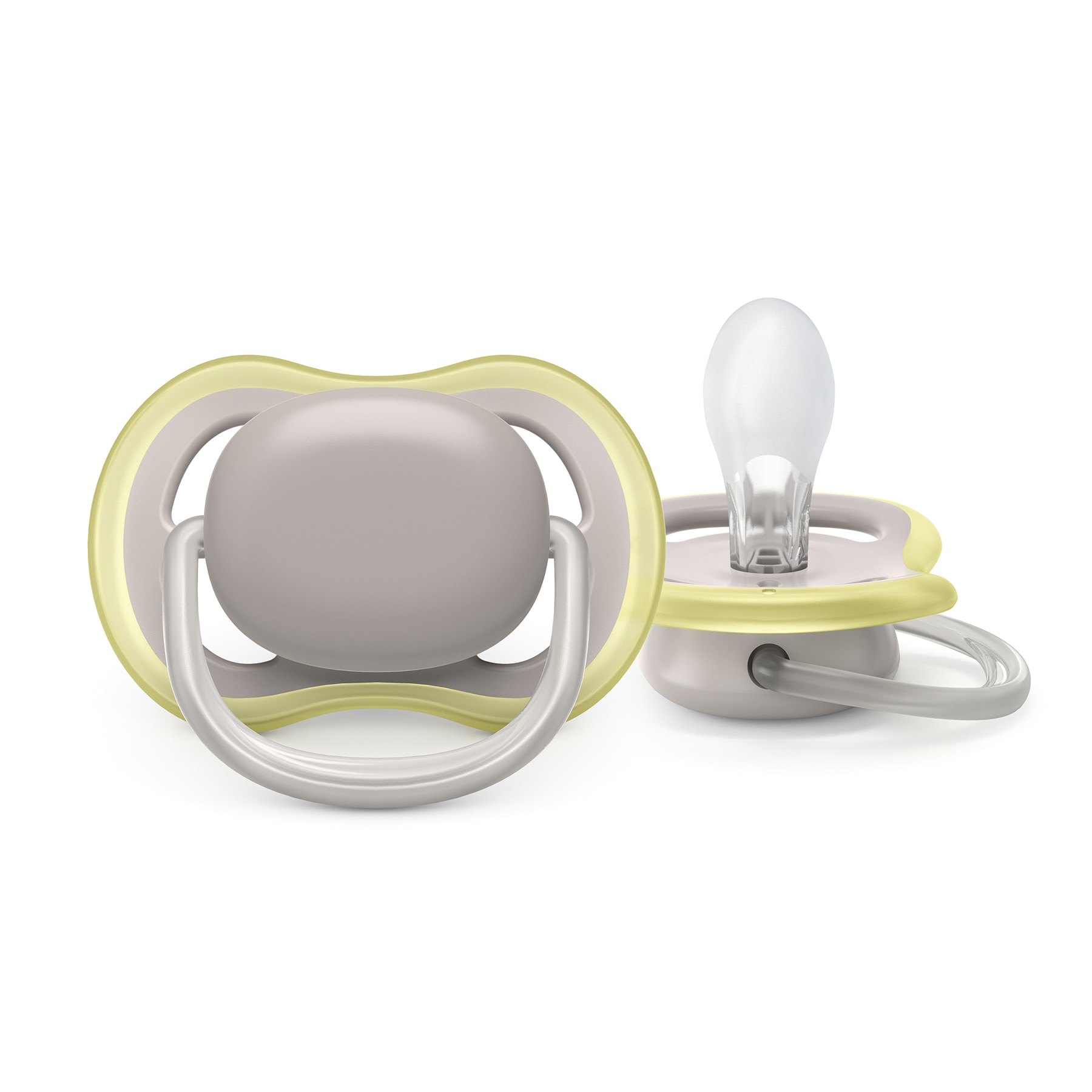 Philips Avent Ultra Air SCF085/20 cumi készlet, 2 db, fogszabályozó, 6-18 hónapos, zöld/szürke ...