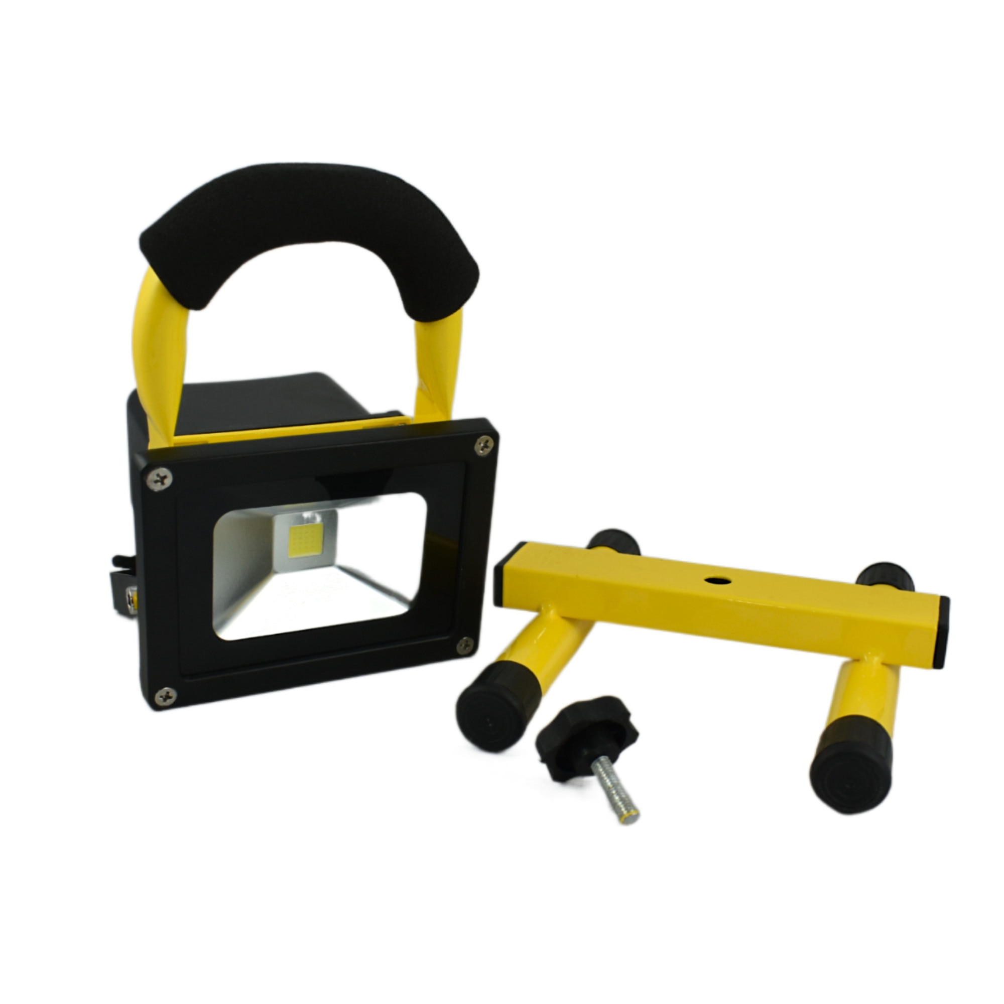 Proiector LED 10W cu acumulator si stativ cu alimentare la 12V si 220V ...