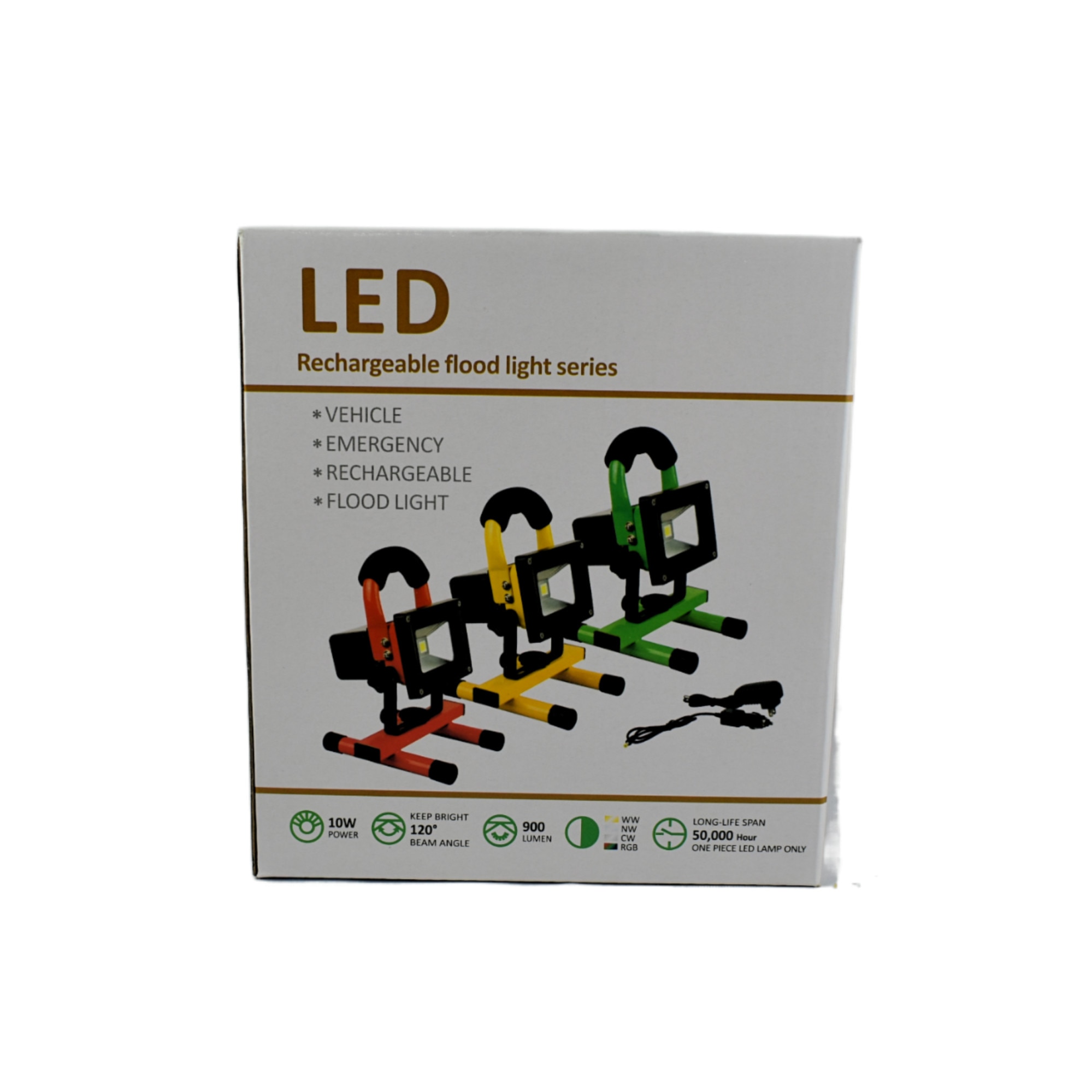 Proiector LED 10W cu acumulator si stativ cu alimentare la 12V si 220V ...