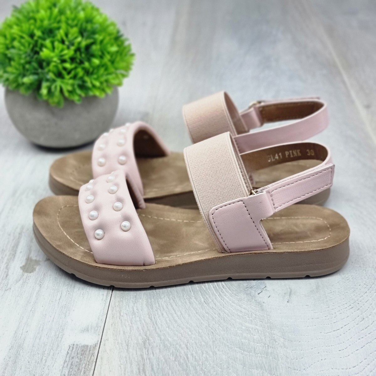 Sandale fata, InTrend, GL41, Piele ecologica, Roz, 30 - eMAG.ro