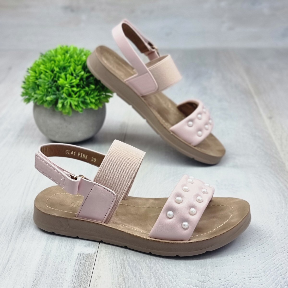 Sandale fata, InTrend, GL41, Piele ecologica, Roz, 30 - eMAG.ro