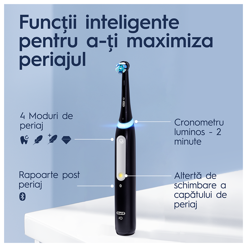 Oral-B iO4 elektromos fogkefe, mágneses és mikrovibrációs ...