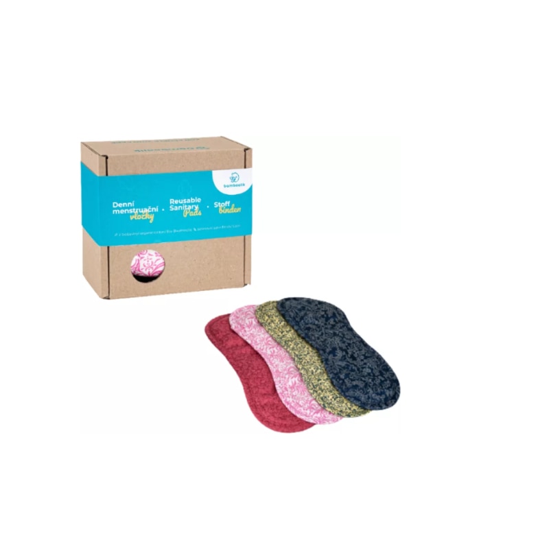 Set 4 absorbante reutilizabile, Bamboolik, Bumbac, 99920, Zi - eMAG.ro