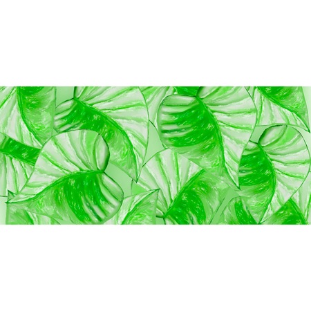 Tablou fara rama Frunze tropicale, Print digital, 140x65 cm - eMAG.ro