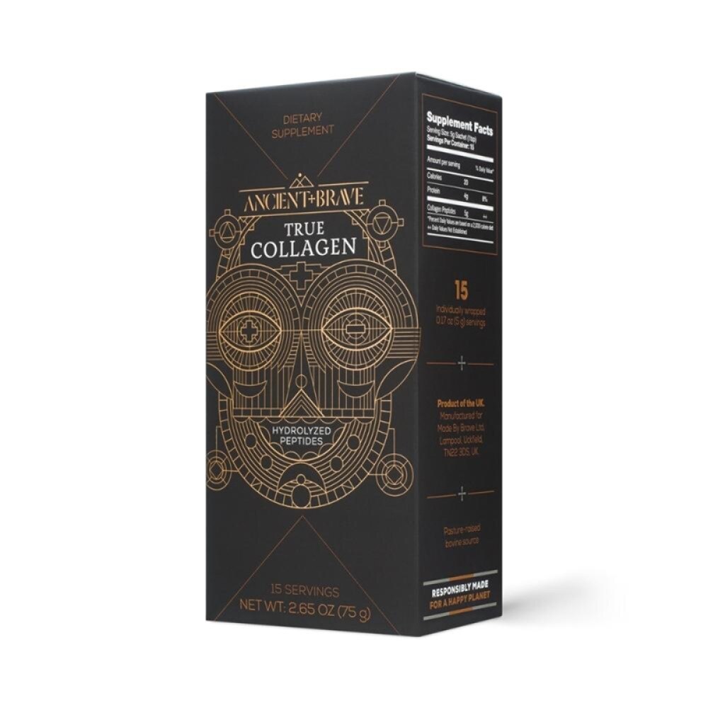 True Collagen powder, Ancient and Brave, sursa proteica, hraneste si ...