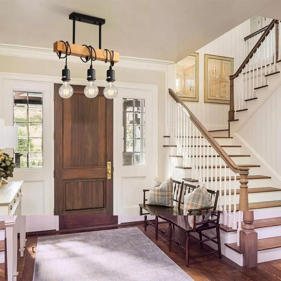 Полилей Alessandro DESIGN Ema, 3xE27, 3x60W, Метал и дърво - eMAG.bg