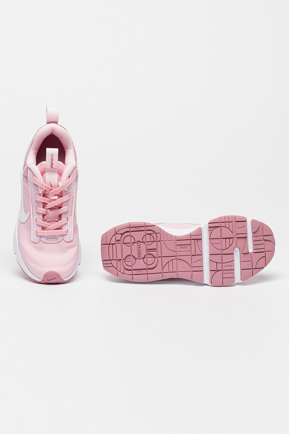 Nike, Pantofi sport low-top Air Max Intrlk Lite, Alb, Roz pastel, 34 EU ...