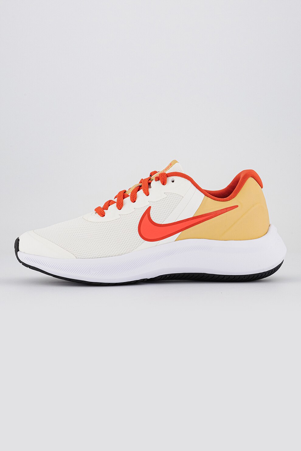 Nike, Pantofi sport low-cut cu logo Star Runner 3, Rosu, Alb, 36 EU ...