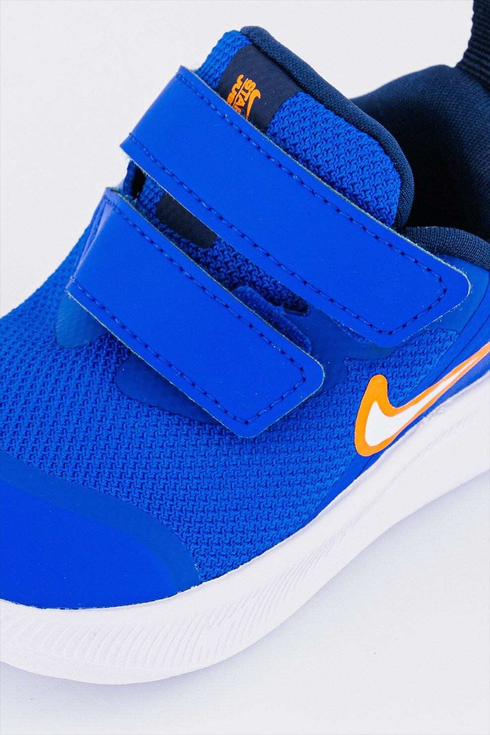 Nike, Pantofi sport cu velcro si insertie de plasa Star Runner 3, Albastru royal, 21 EU - eMAG.ro