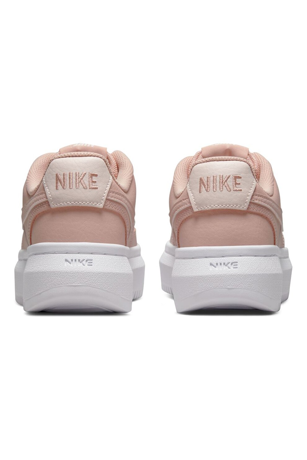 Nike, Pantofi sport de piele si piele ecologica Court Vision Alta, Roz ...