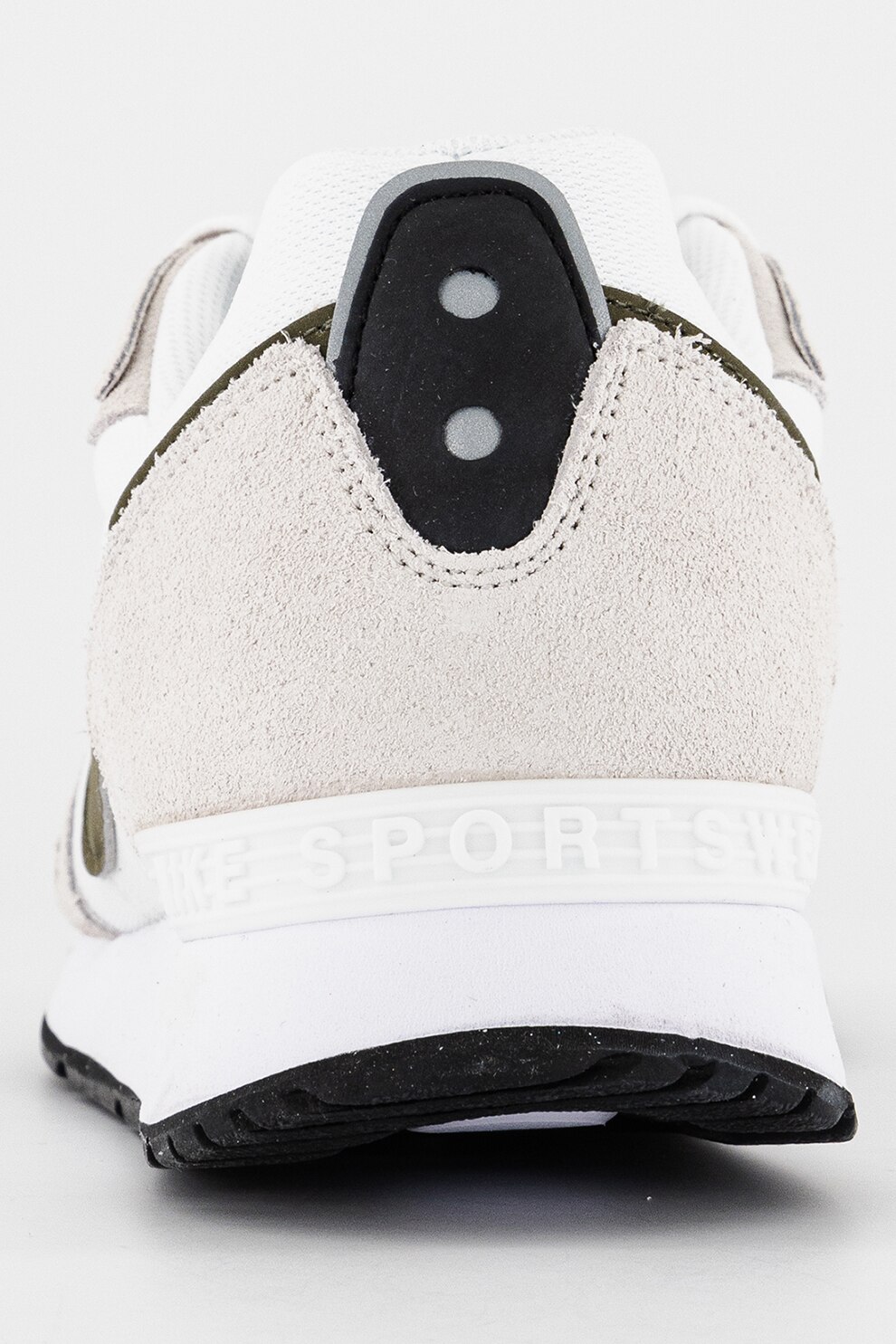 Nike, Pantofi sport cu insertii de piele intoarsa Venture Runner, Alb ...