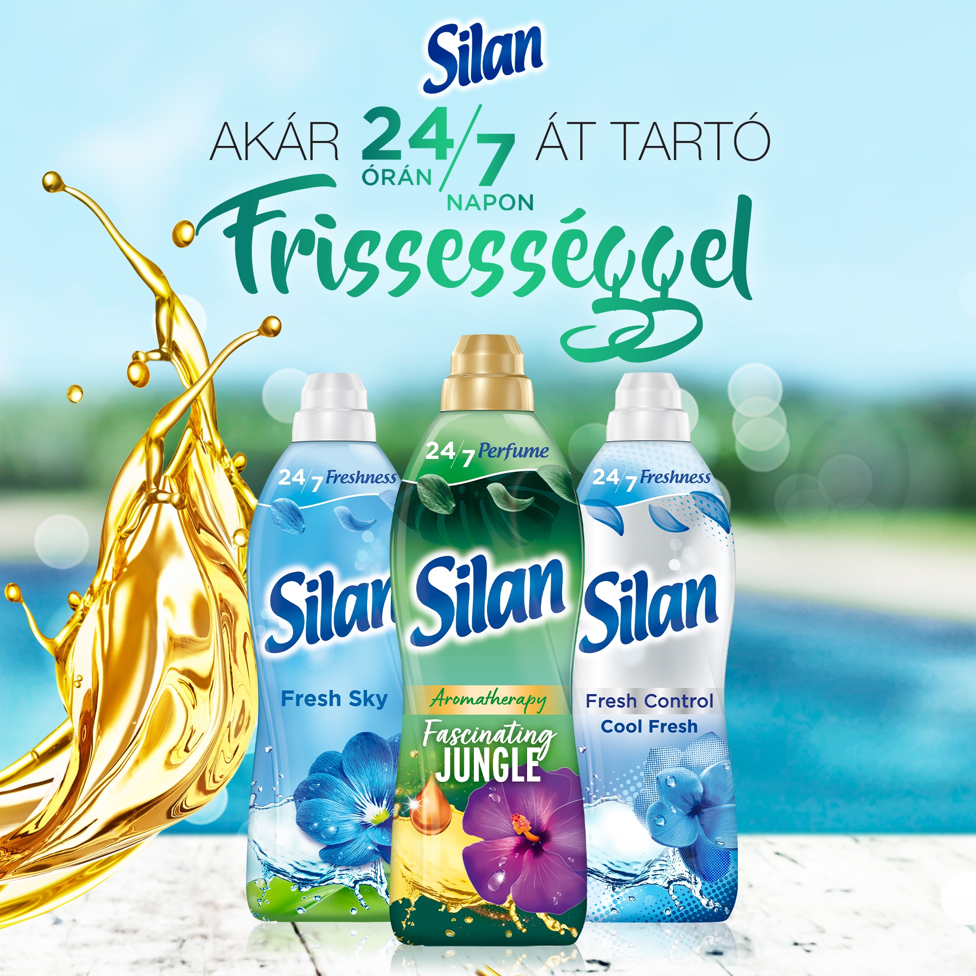 Silan Aromatherapy Fascinating Jungle öblítő, 62 mosás, 1364ml - eMAG.hu