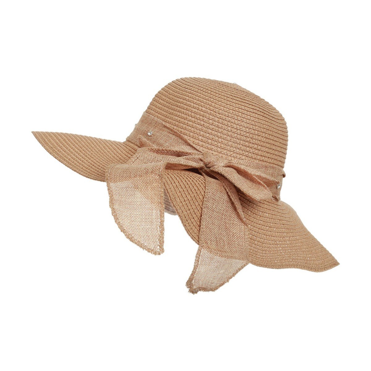 Palarie plaja dama PAMI, PD-1221-260, 57 cm Camel - eMAG.ro