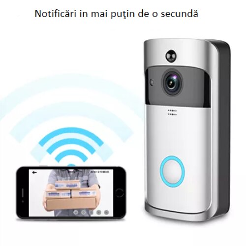 Sonerie video, interfon video, camera HD, WIFI, conexiune wireless ...