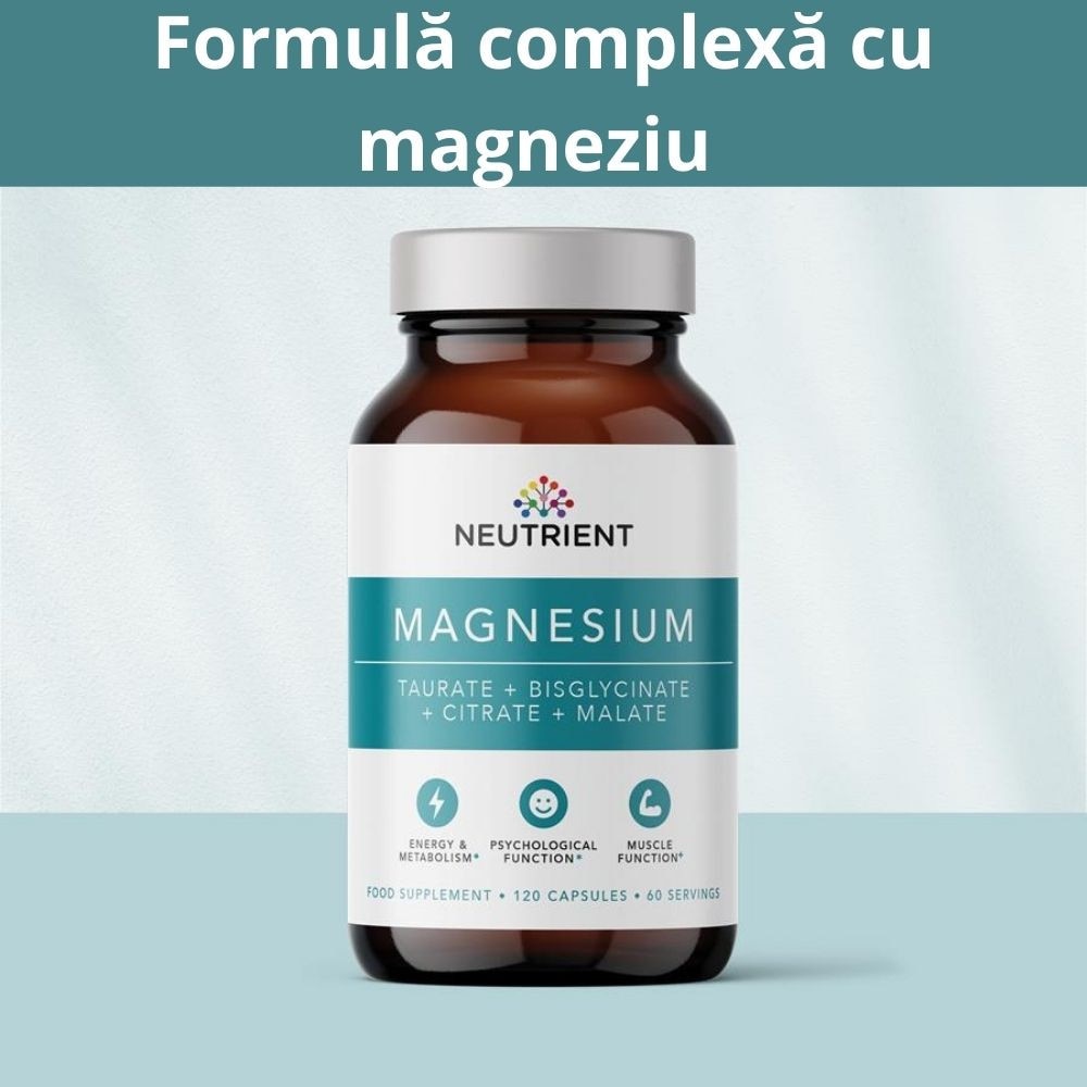 Magneziu - Formula cu 4 chelati, Neutrient, Premium, Bisglicinat ...