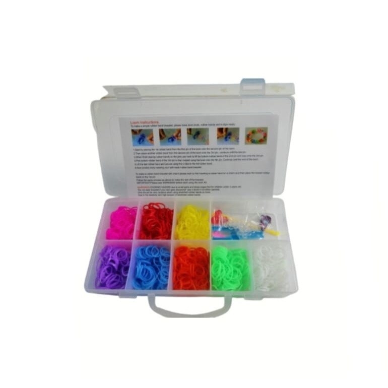 Set elastice pentru bratari, cu suport pentru bratari si accesorii de ...