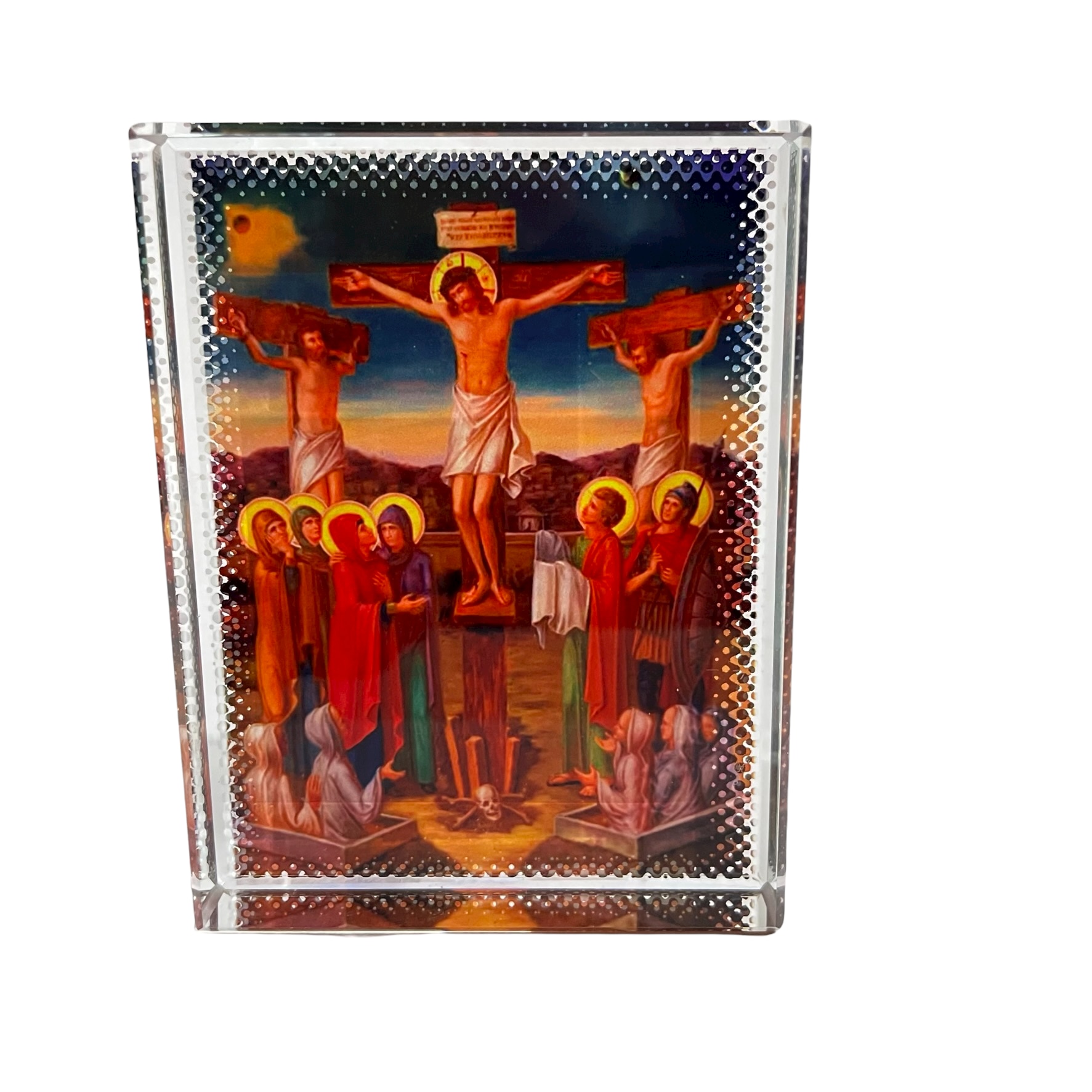 Iconita Cristal Patimile Domnului 6x8 cm - eMAG.ro