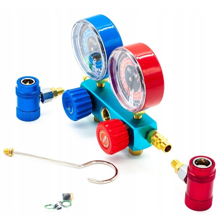 Trusa baterie manometre freon clima auto si AC 1234yf - eMAG.ro